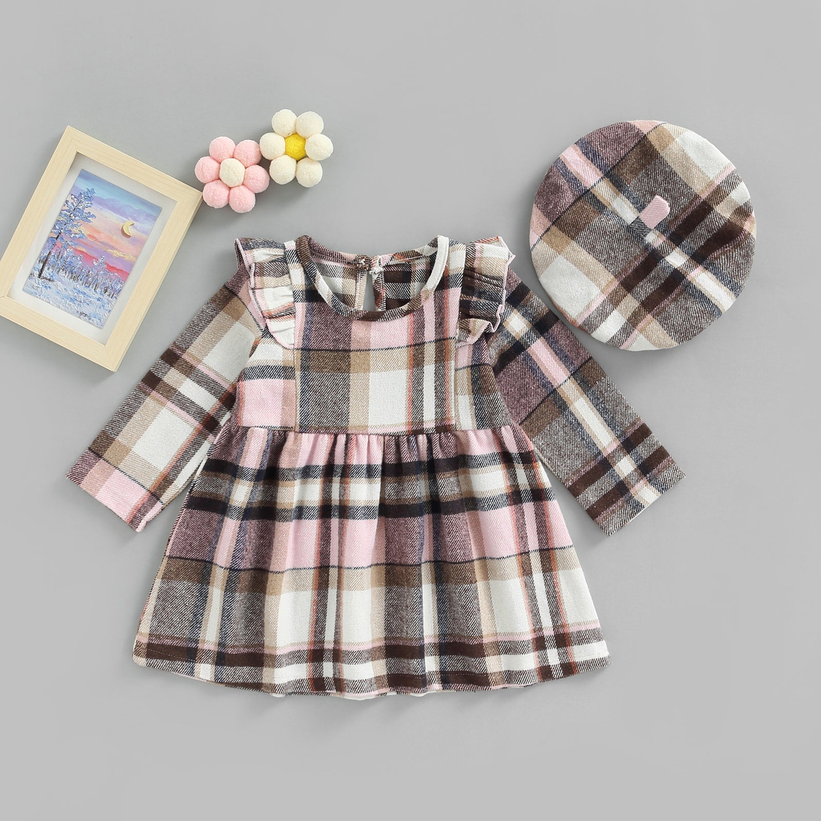Children's Chess Dress + Beret – TulleLuce